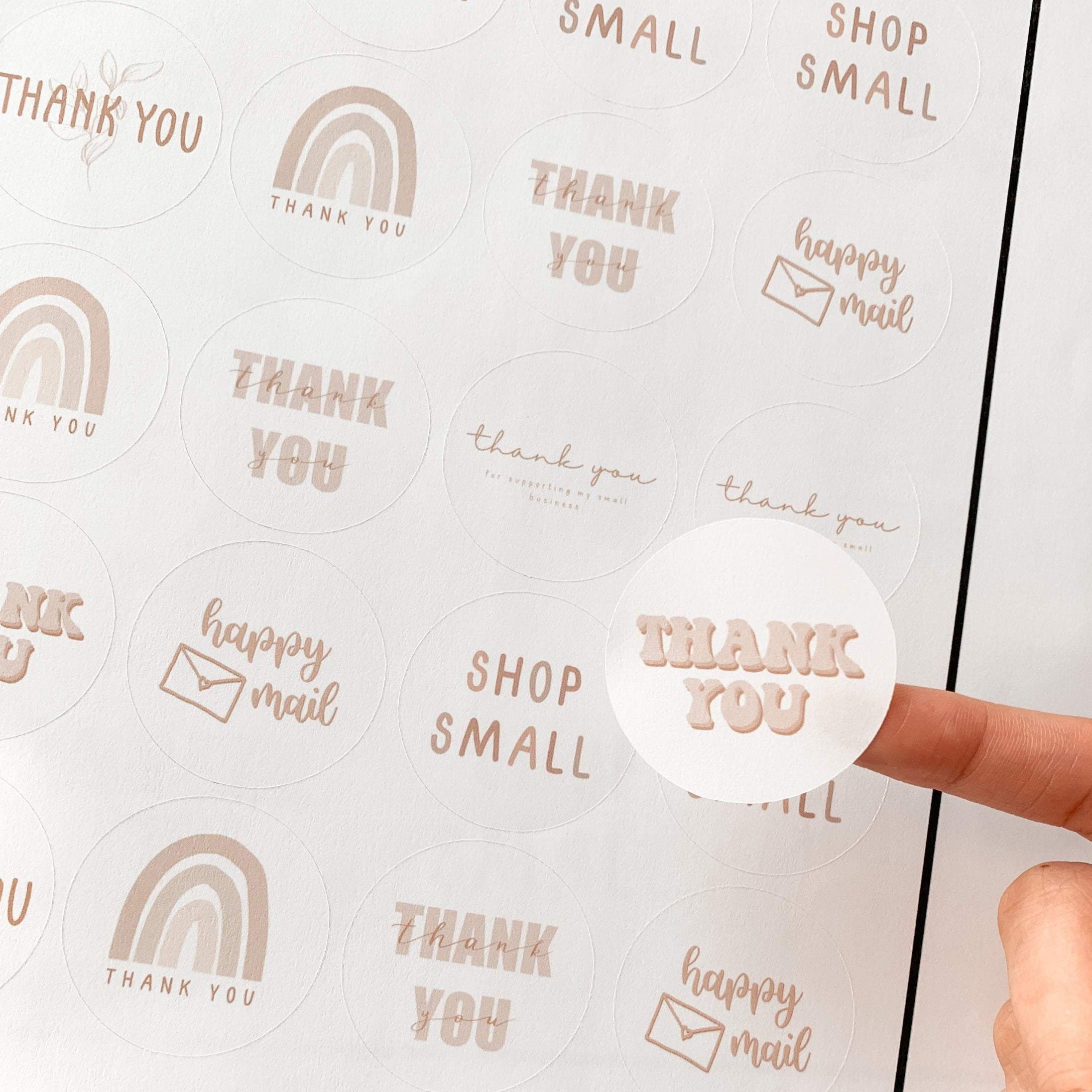 2 IN - Variety Pack - Thank You Packaging Stickers – DESIGNSBYFELICIAS